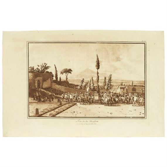 Jean-Pierre-Louis-Laurent Hoüel | FÊTE DE LA MOISSON PASSANT DANS LA ...