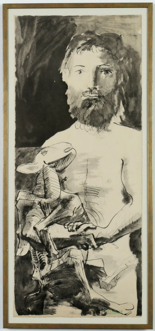 Pablo Picasso | L’HOMME AU MOUTON (1967) | MutualArt