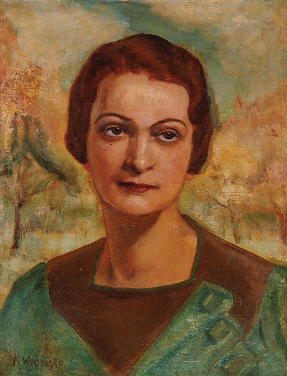 Maria Wodzicka | DAMA NA TLE DRZEW | MutualArt