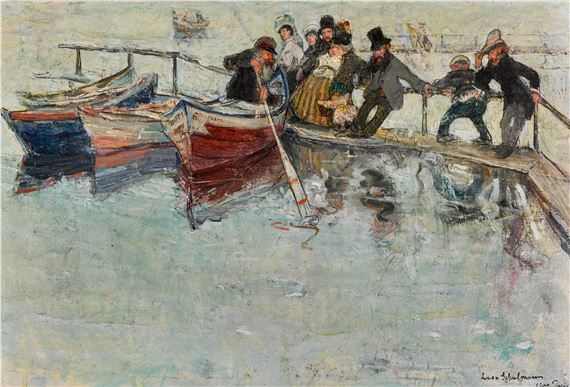 Leon Gaspard | Le Passage dangereux (1909) | MutualArt