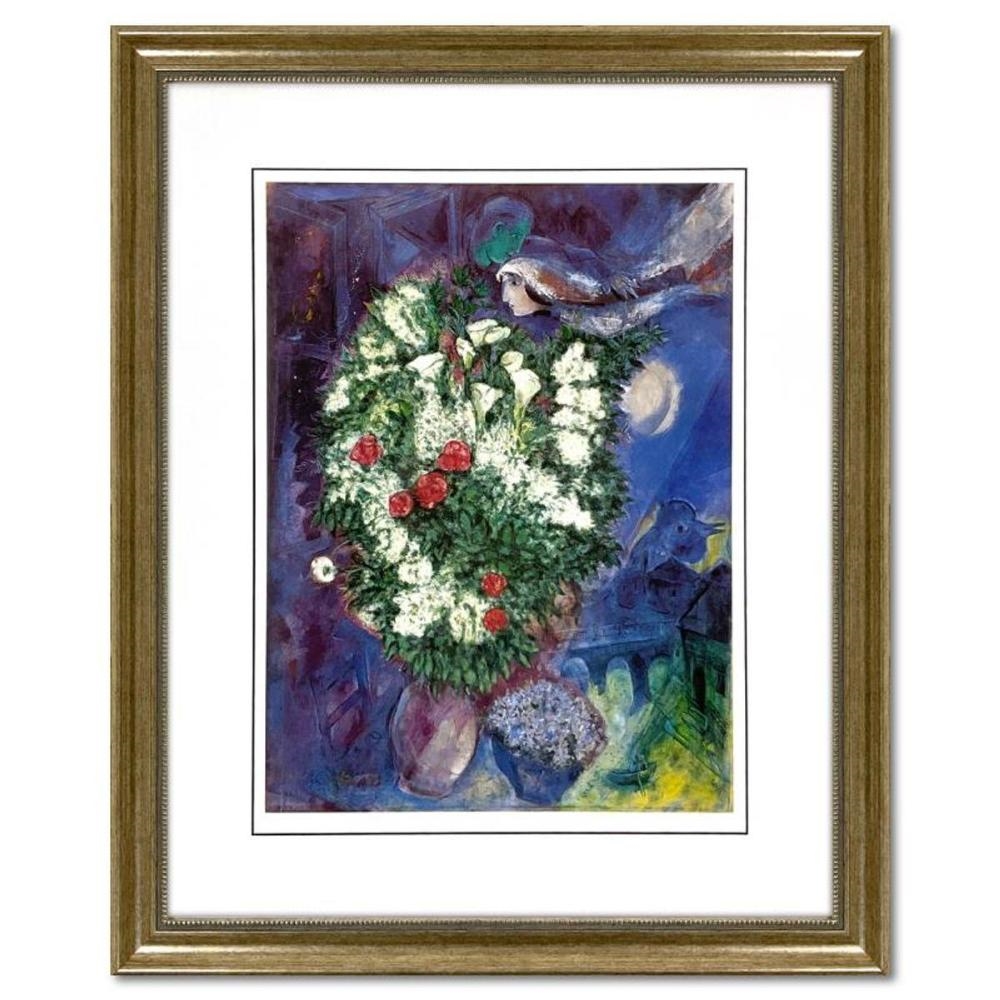 Marc Chagall | Bouquet with Flying Lover (1985) | MutualArt