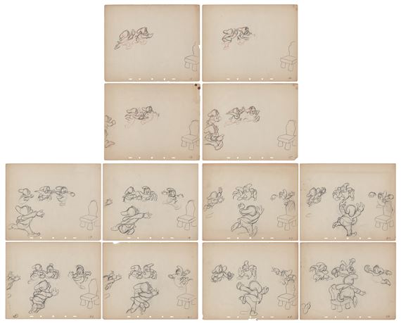 Walt Disney Studios | Joyful production drawings from the dwarfs' after ...