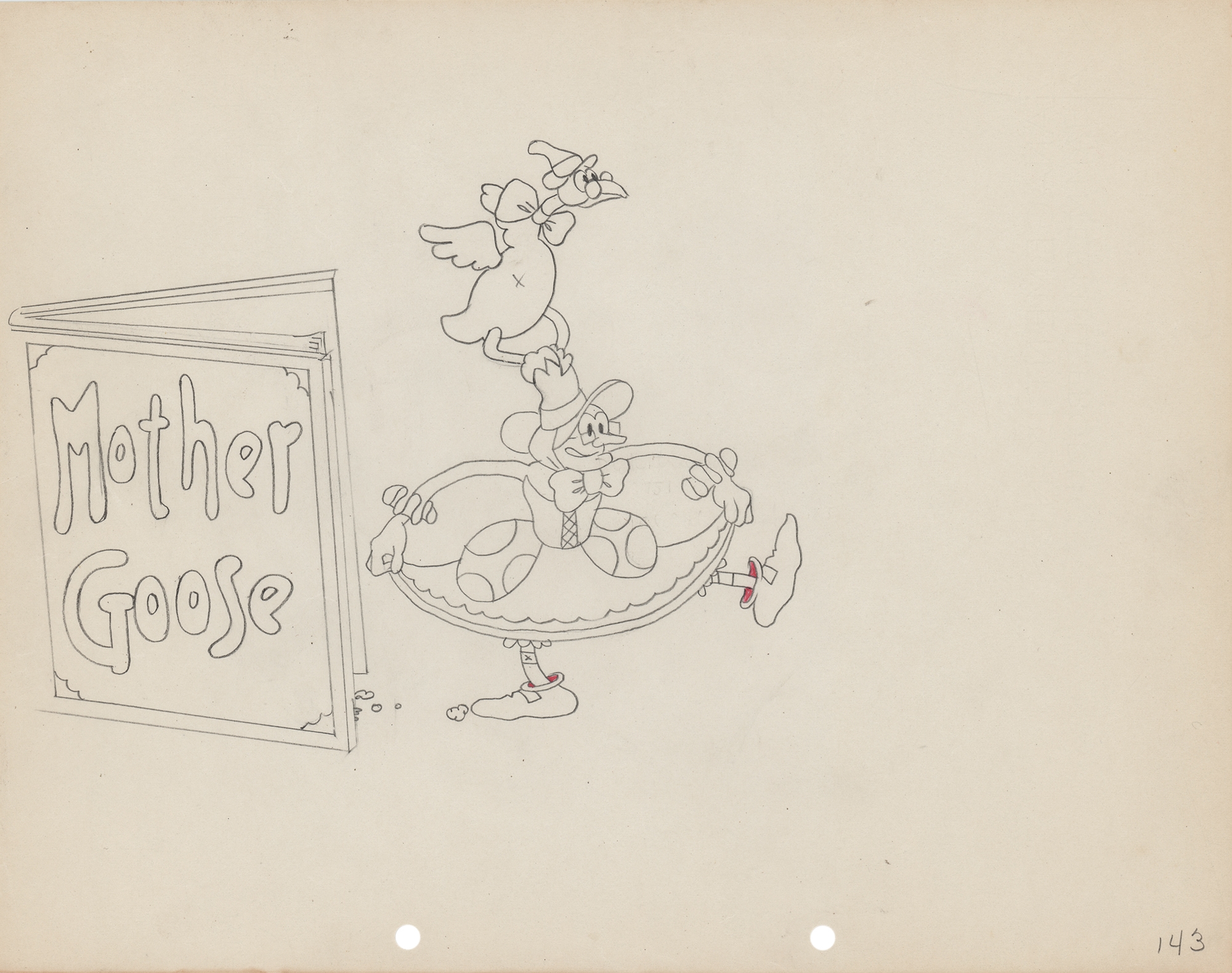 Walt Disney Studios | Goose and Mother Goose production drawing from ...