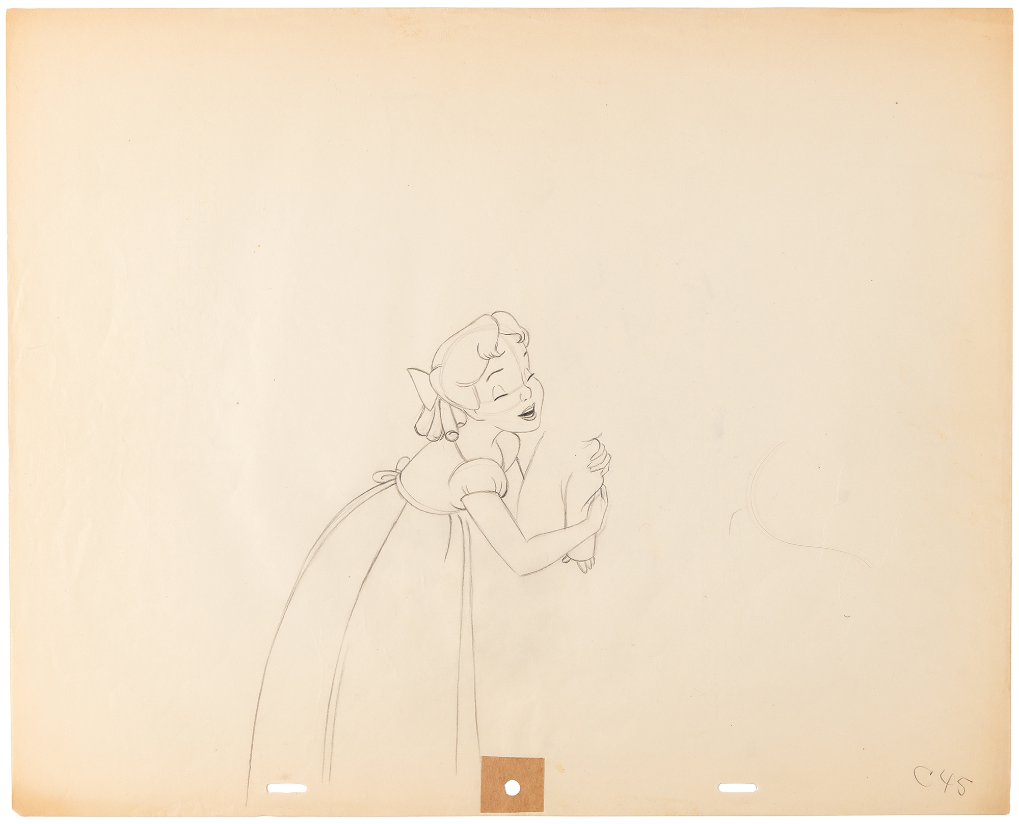 Walt Disney Studios | Wendy Darling production drawing from Peter Pan ...