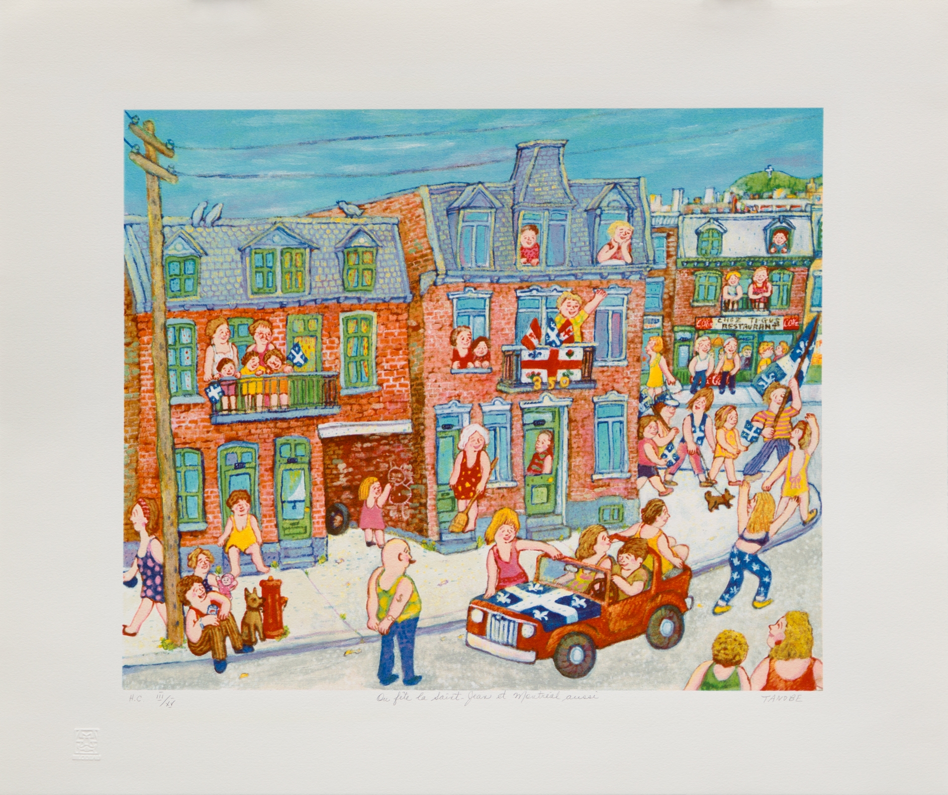 Miyuki Tanobe | On fête la Saint-Jean et Montréal aussi | MutualArt