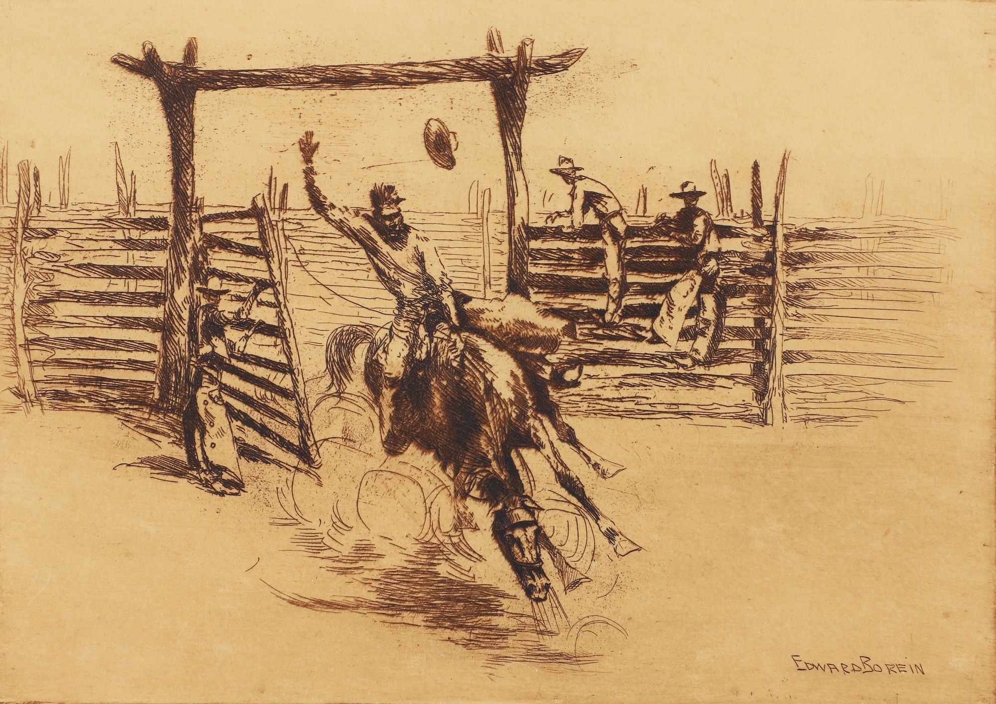 Edward Borein | Out of the Gate | MutualArt