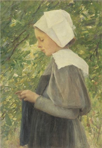 Louis-Joseph-Raphaël Collin | Femme Normande | MutualArt