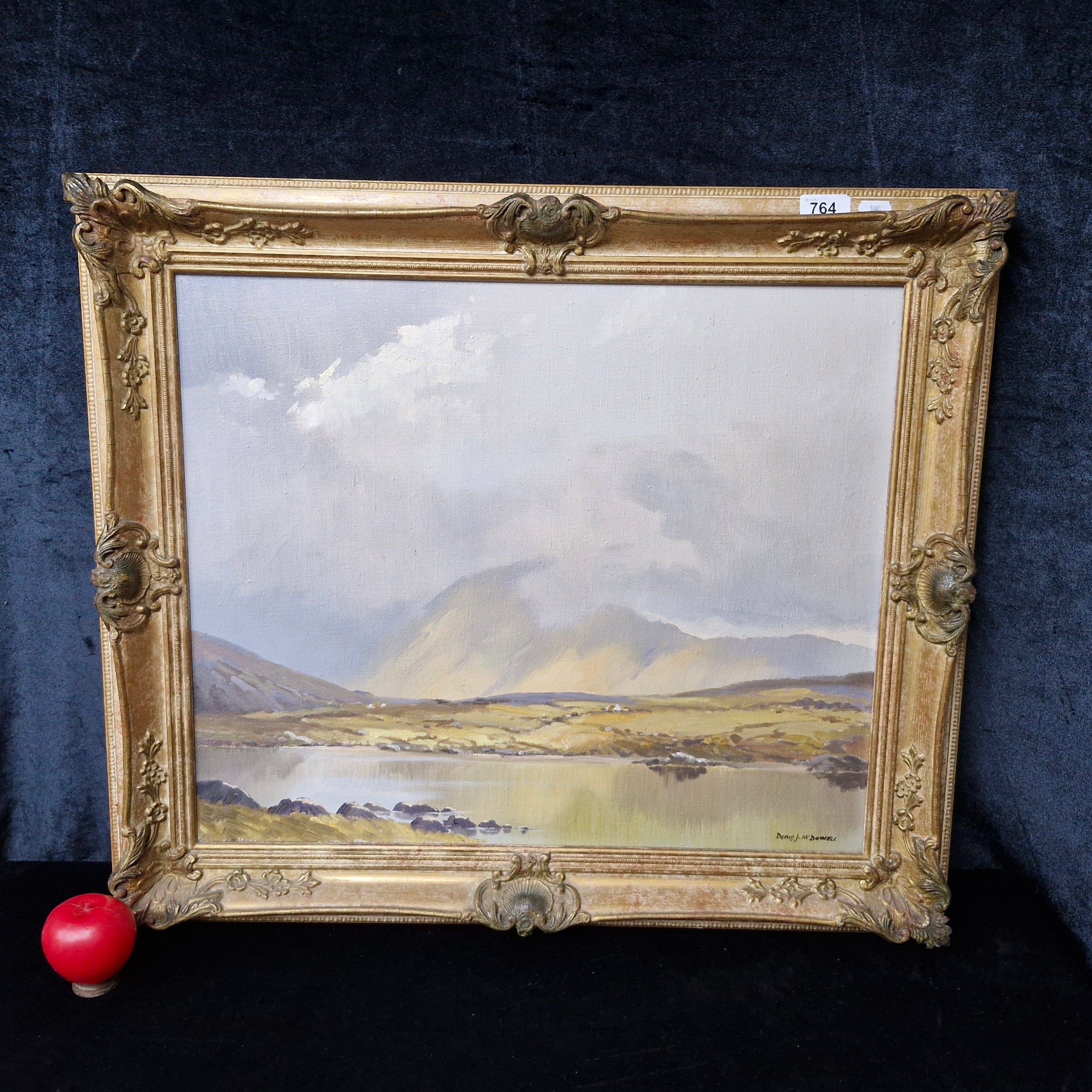 Denis J. McDowell | Ben Gorm in the clouds (Across Killary Harbour from ...