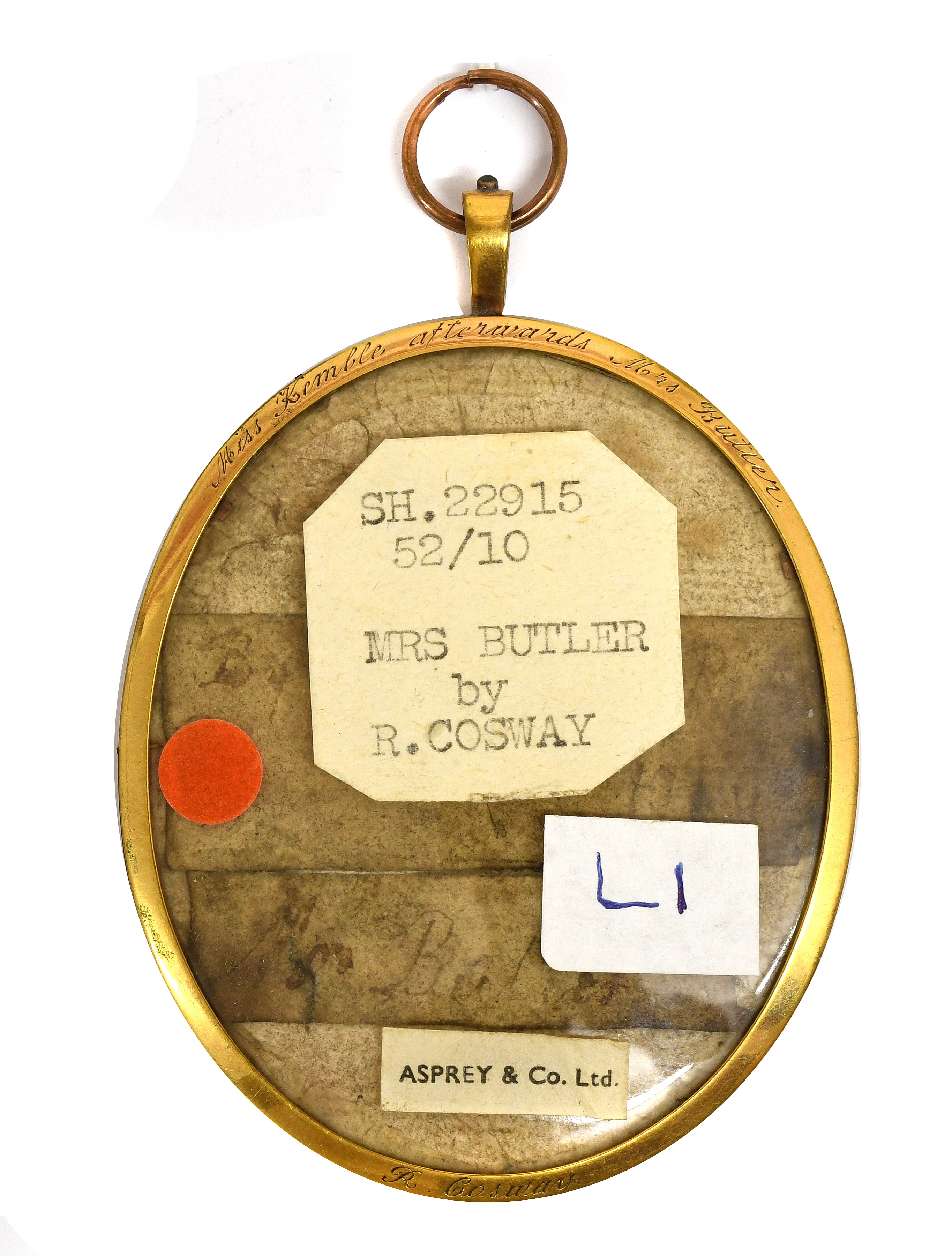 Richard Cosway | Miniature Half-Length Portrait of Mrs Butler, née ...