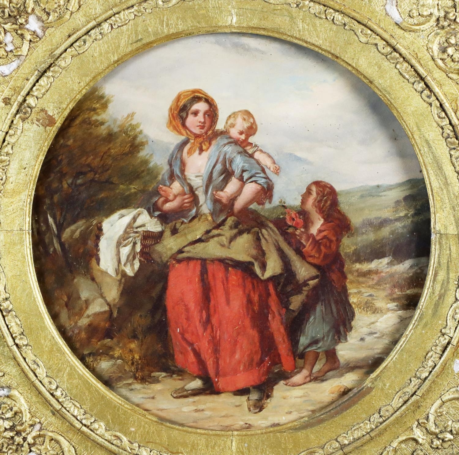 William Mulready | Mother and Children on a Country Road | MutualArt