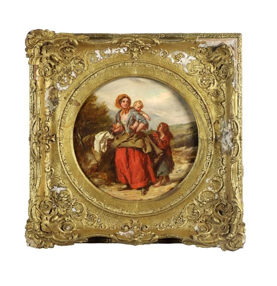 William Mulready | Mother and Children on a Country Road | MutualArt