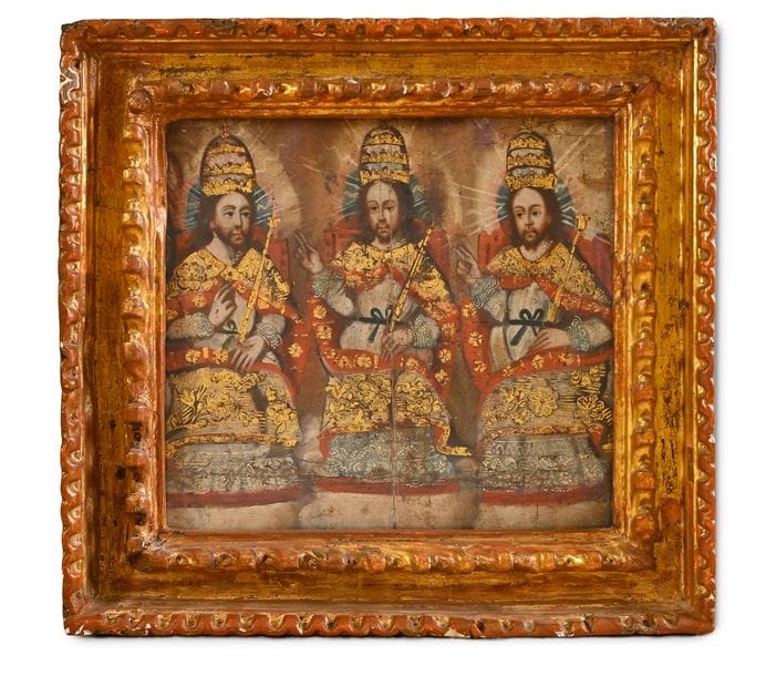 Cuzco School, 19th Century | The Holy Trinity (early 19th century ...