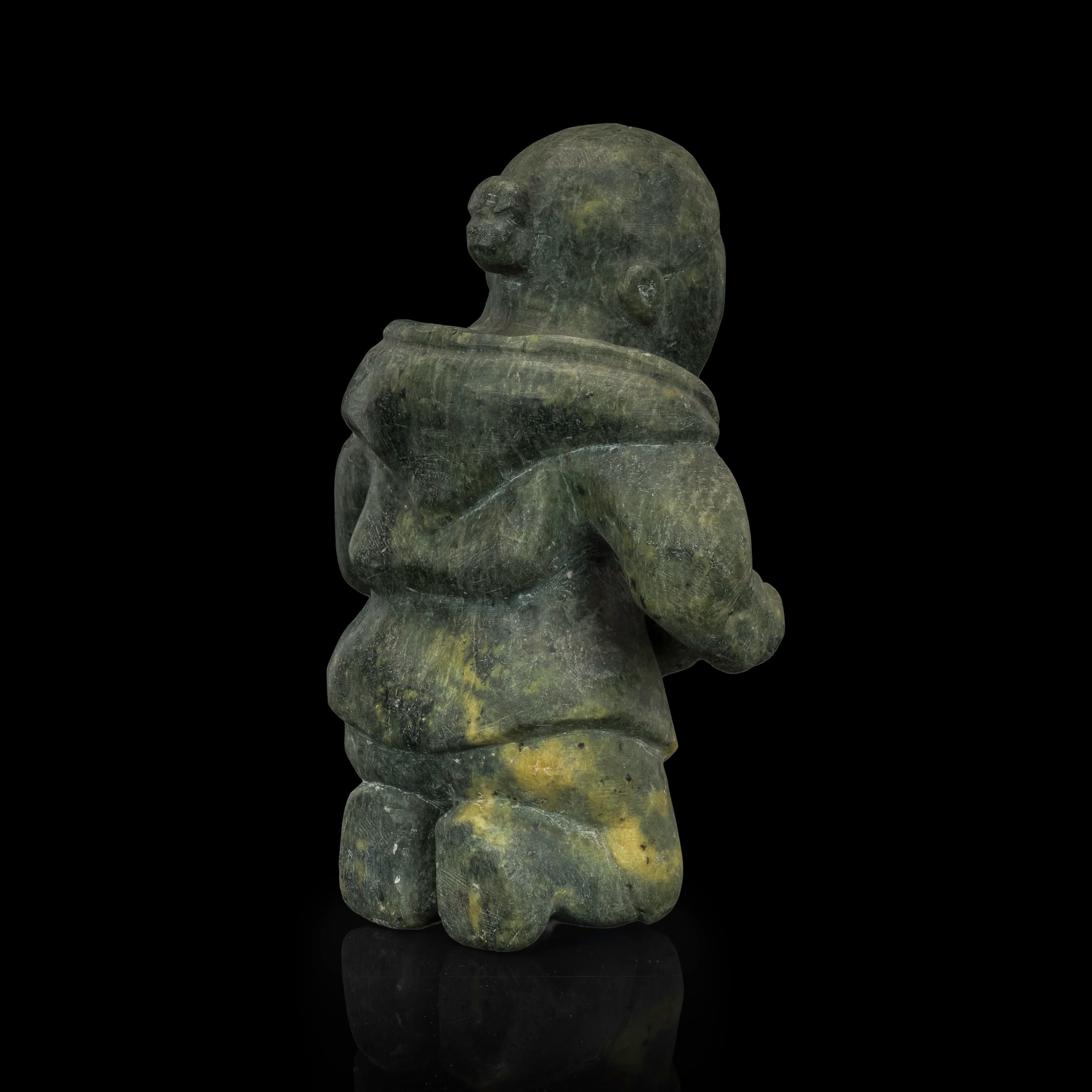 Kiakshuk | Kneeling Woman with Quilliq (Kudlik (1960 - 1963) | MutualArt