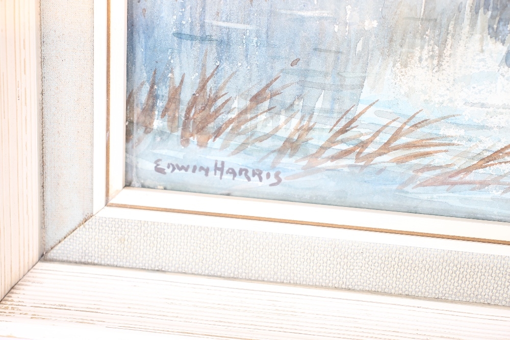 Edwin Harris | study of a figure punting on a river | MutualArt