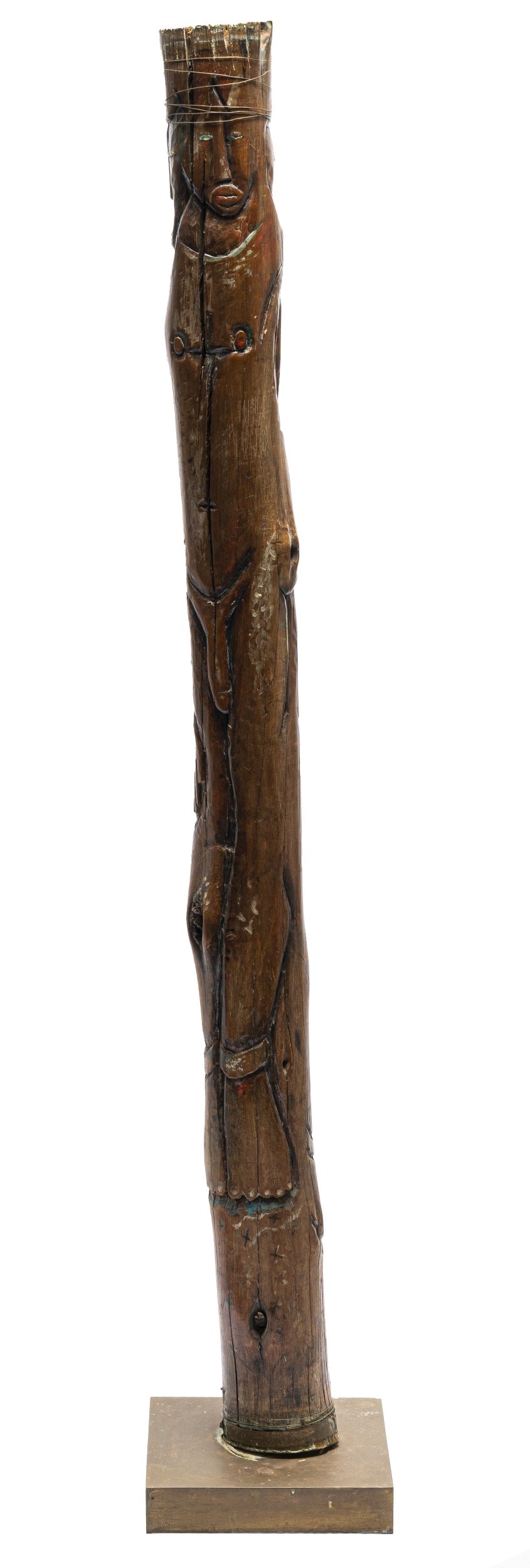 Alexis Preller | ELONGATE MALE FIGURE CARVING | MutualArt