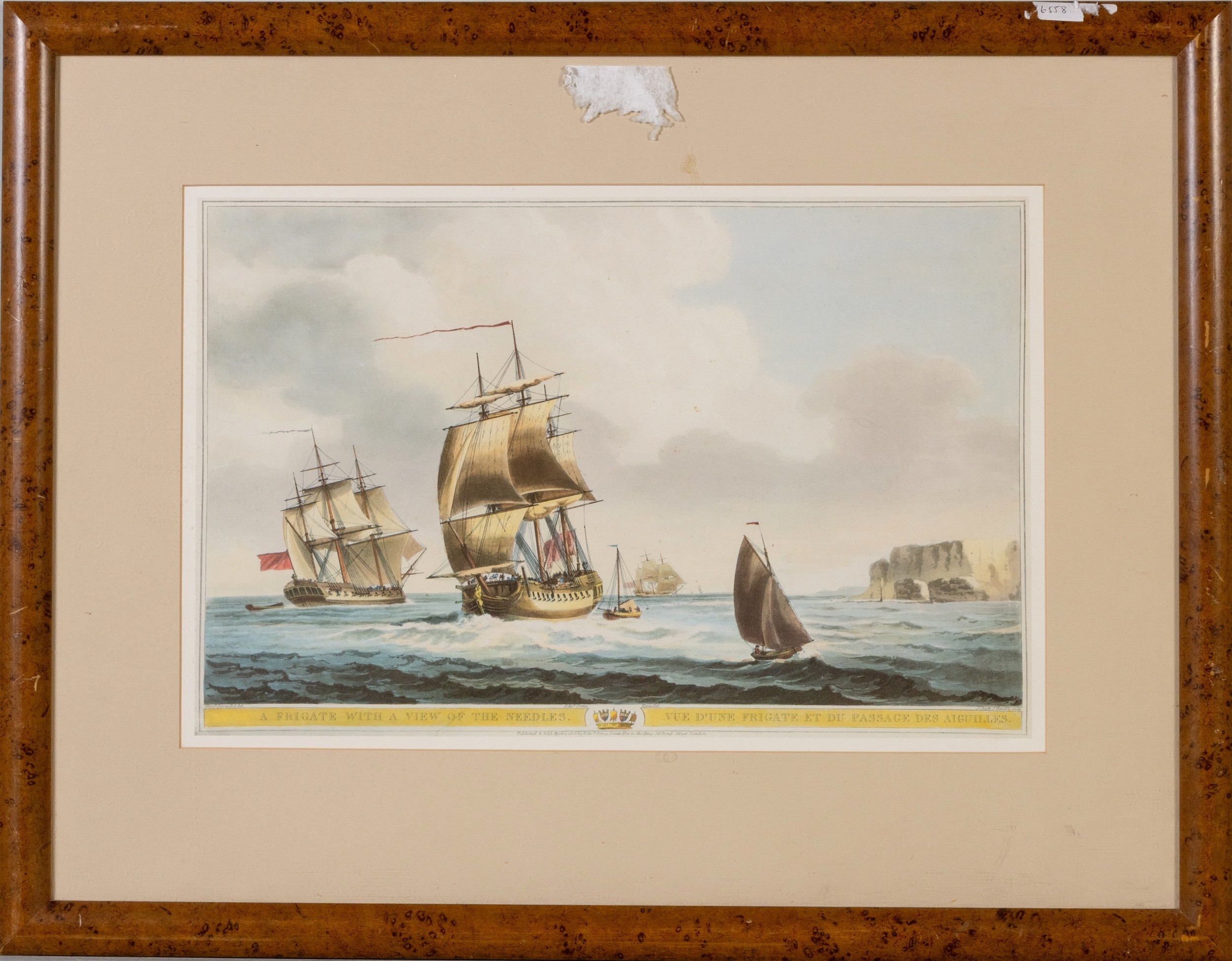 Edward Orme | A FRIGATE WITH A VIEW OF THE NEEDLES | MutualArt