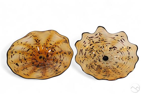 Dale Chihuly | Seaform Studio Art Glass Manner of Chihuly 2pc SET ...