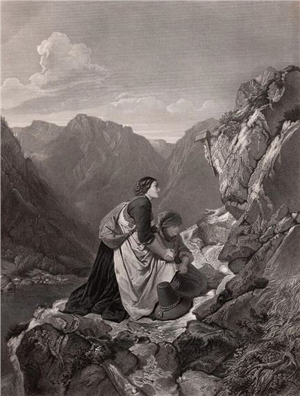 Philipp von Foltz | MOUNTAIN PRAYERS (1859) | MutualArt