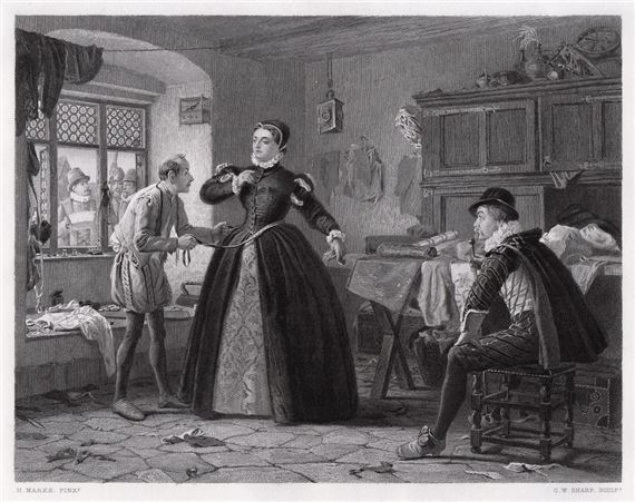 Henry Stacy Marks | The Lady's Tailor (1869) | MutualArt