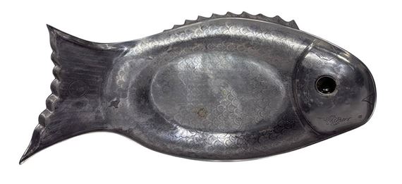 Arthur Court | Serving tray shaped as a stylized fish (Mid 1970s ...