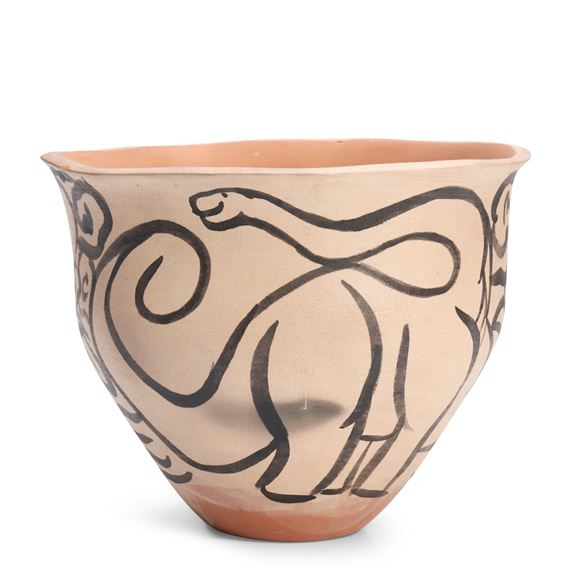 William Pacheco | A William Pacheco dinosaur-motif pottery bowl, 2000 ...