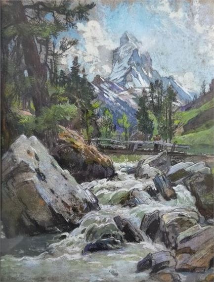 Alexandre Nozal | Le Cervin à Zermatt (1900) | MutualArt
