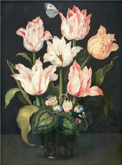 Osias Beert the Elder | Still life of tulips and an apothecary's rose ...