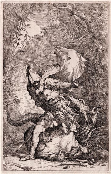 Salvator Rosa | Jason and the dragon | MutualArt