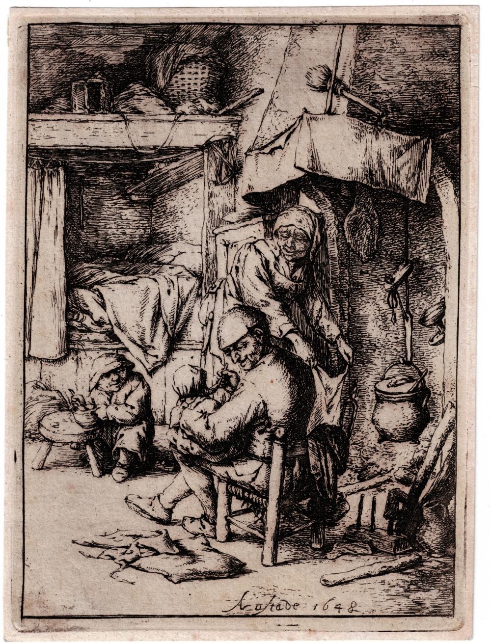 Adriaen Van Ostade | The Pater Familias (Circa 1648) | MutualArt