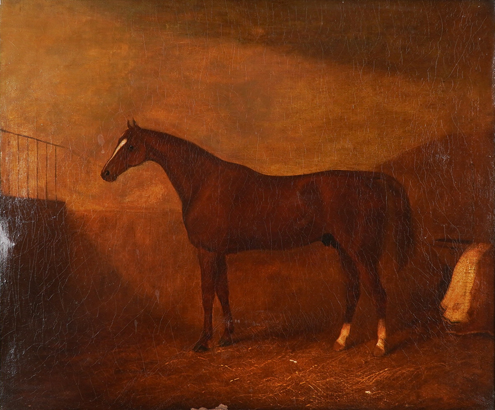 Henry Calvert | Original Oil on Canvas, Racehorse Cadwell, Signed (1860 ...