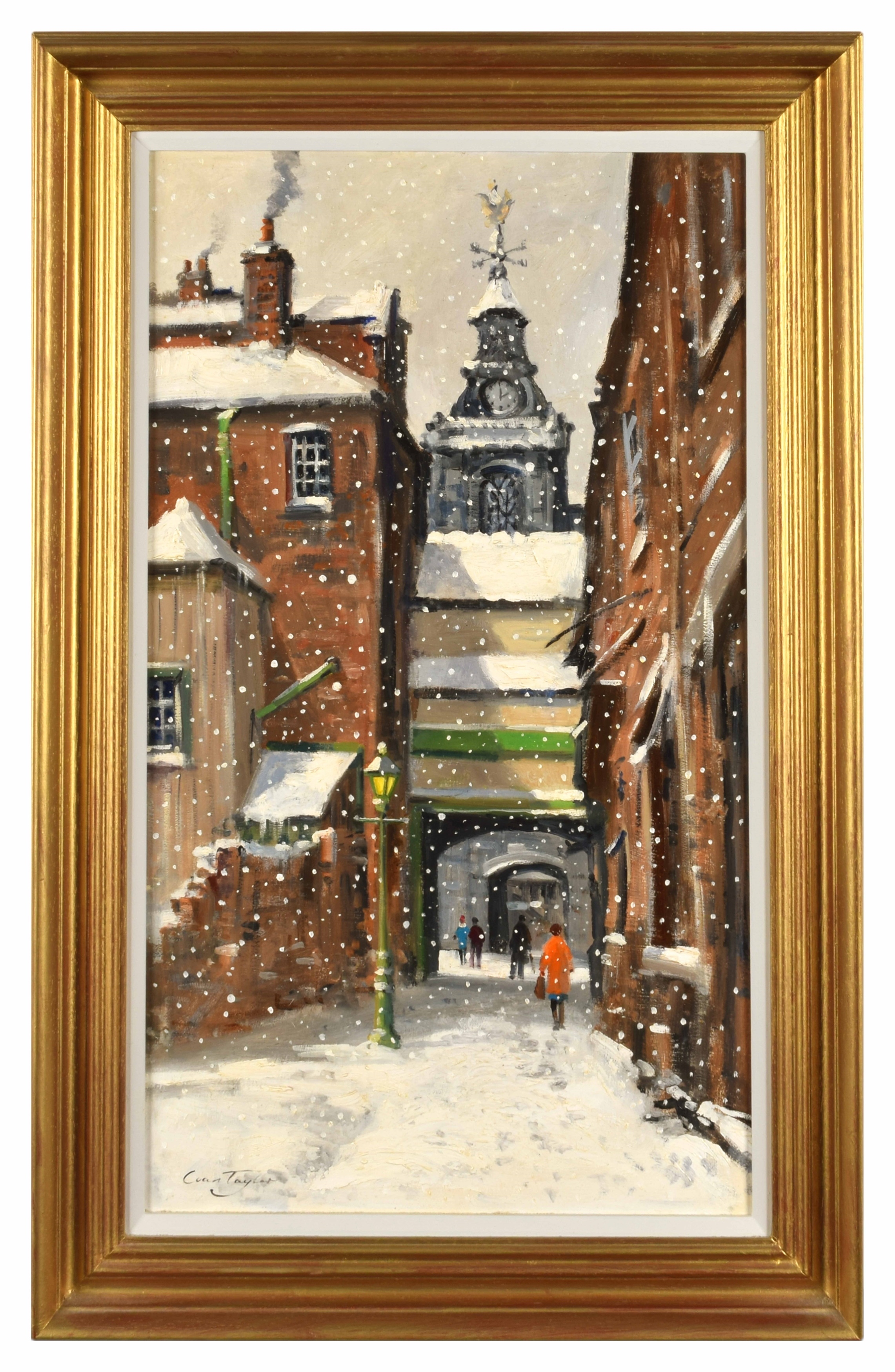 Ivan Taylor | Old Burslem, Brickhouse Street, Winter | MutualArt