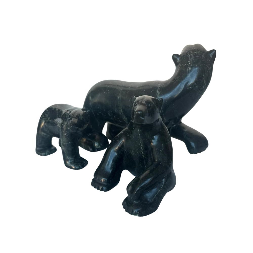 Peter Kooyoo | Mother Bear with Cubs (2024) | MutualArt