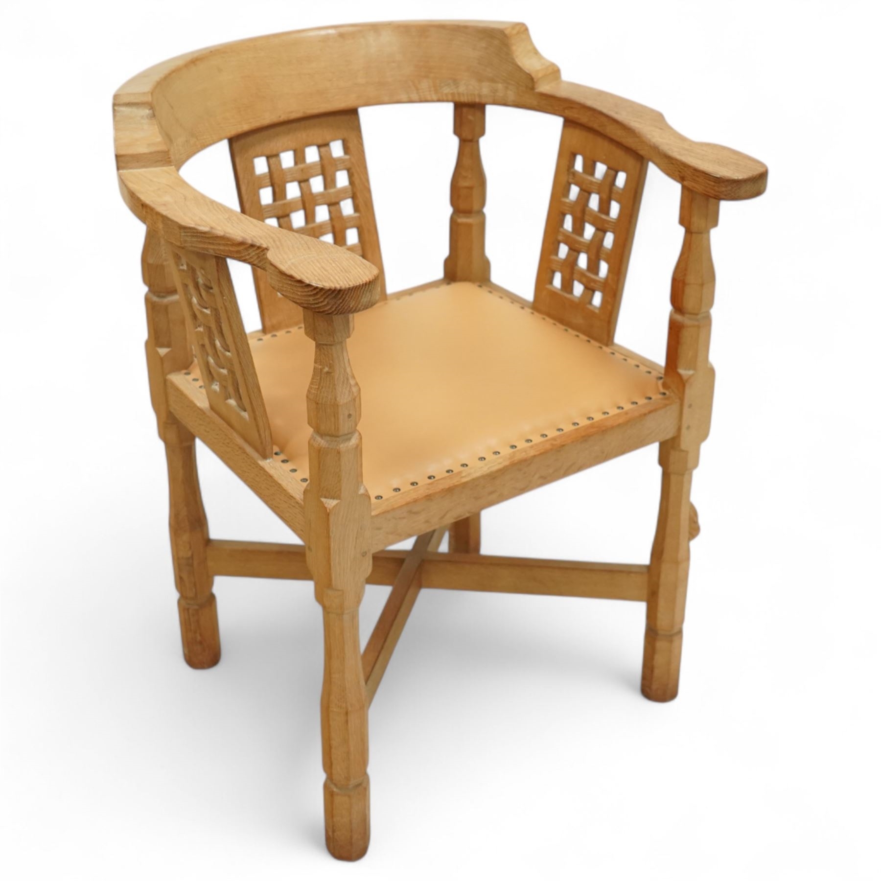 Robert Thompson | Mouseman - oak monks chair | MutualArt