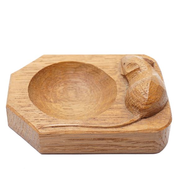 Robert Thompson | Mouseman - tooled oak ashtray | MutualArt