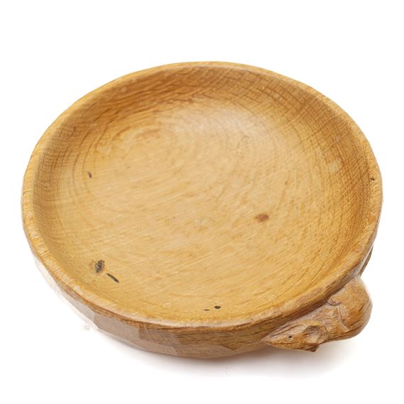 Robert Thompson | Mouseman - adzed oak nut bowl | MutualArt