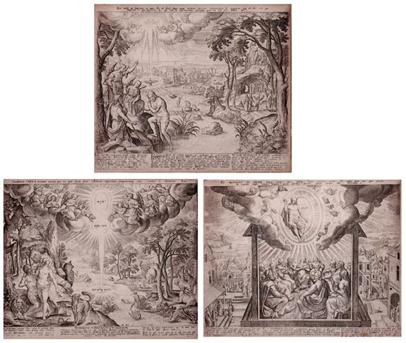 Adriaen Collaert | The Holy Trinity, Complete set (3 (1580 - 1584 ...