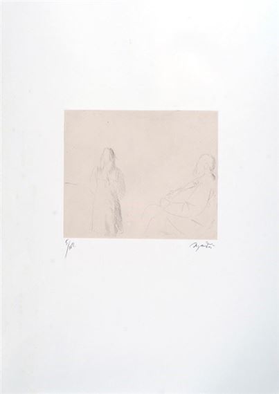 Giacomo Manzù | Il pittore e la modella (1964) | MutualArt