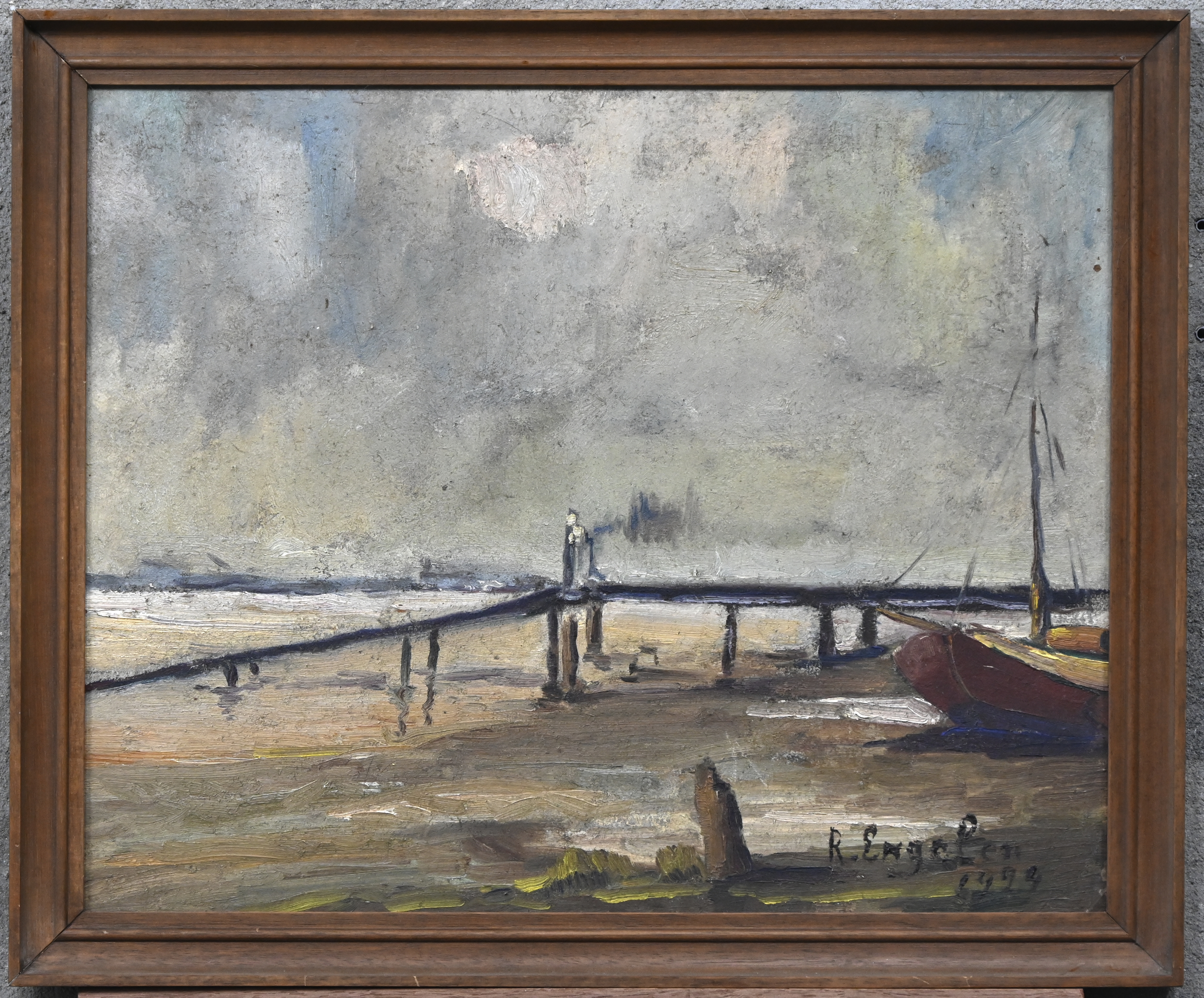 René Engelen | Aan de stijger (1924) | MutualArt