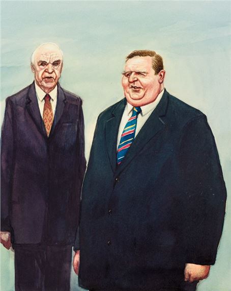 Manfred Deix | The New Chancelor Schröder | MutualArt