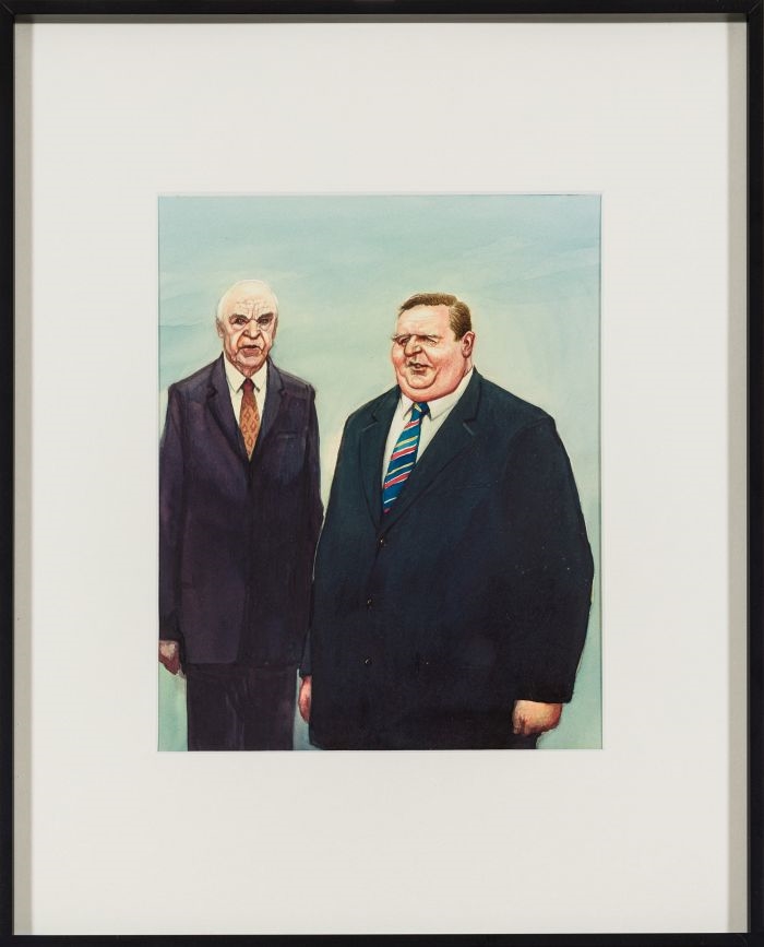 Manfred Deix | The New Chancelor Schröder | MutualArt