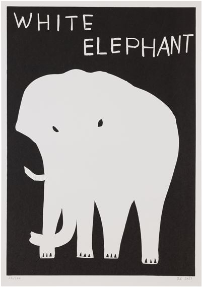 David Shrigley | White Elephant (2021) | MutualArt