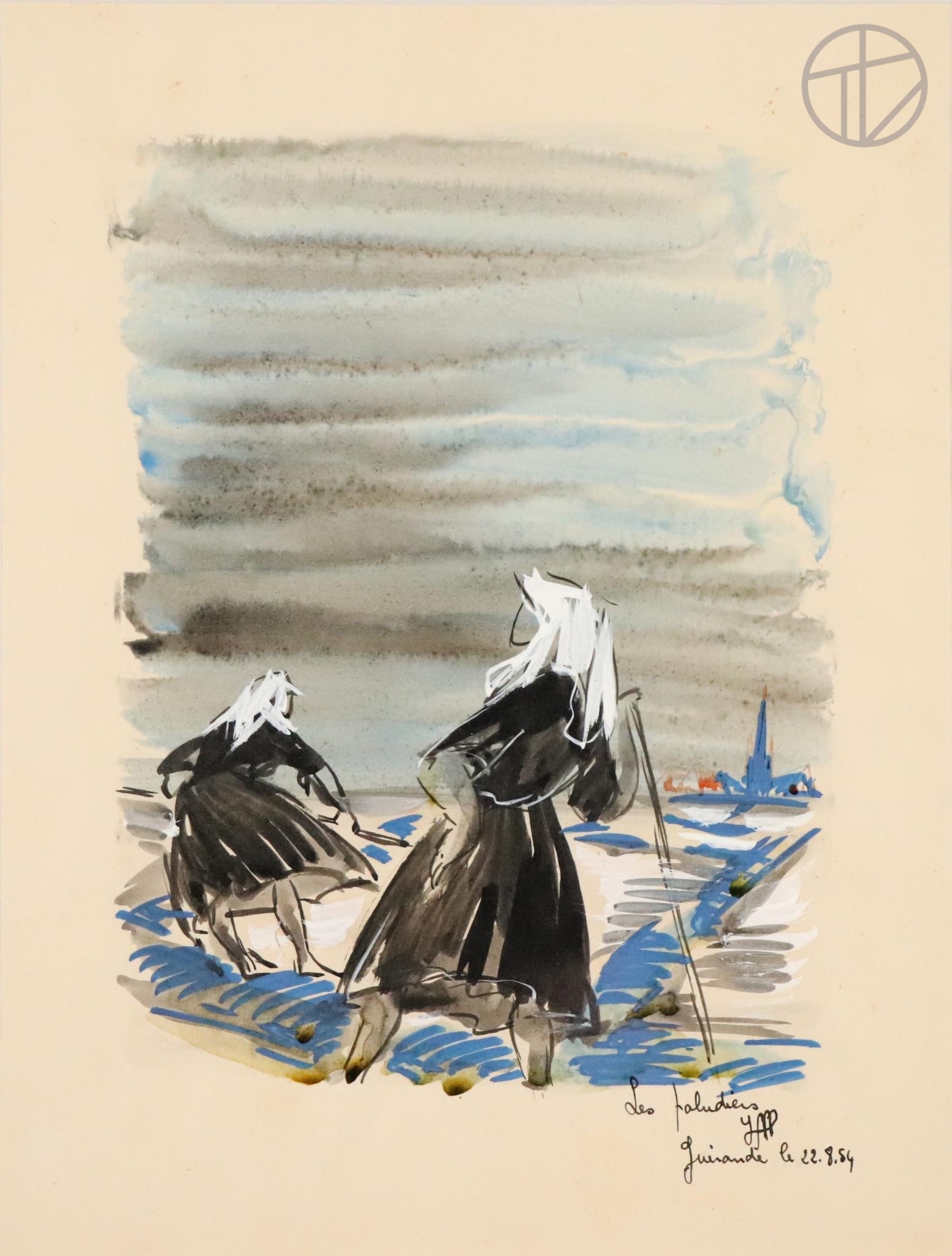 Yvonne Jean Haffen | Les paludiers (1954) | MutualArt