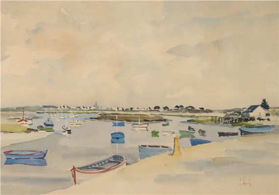 Jean Rosset | Le port de Pen Lan à Billiers | MutualArt