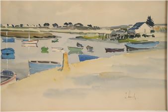 Jean Rosset | Le port de Pen Lan à Billiers | MutualArt