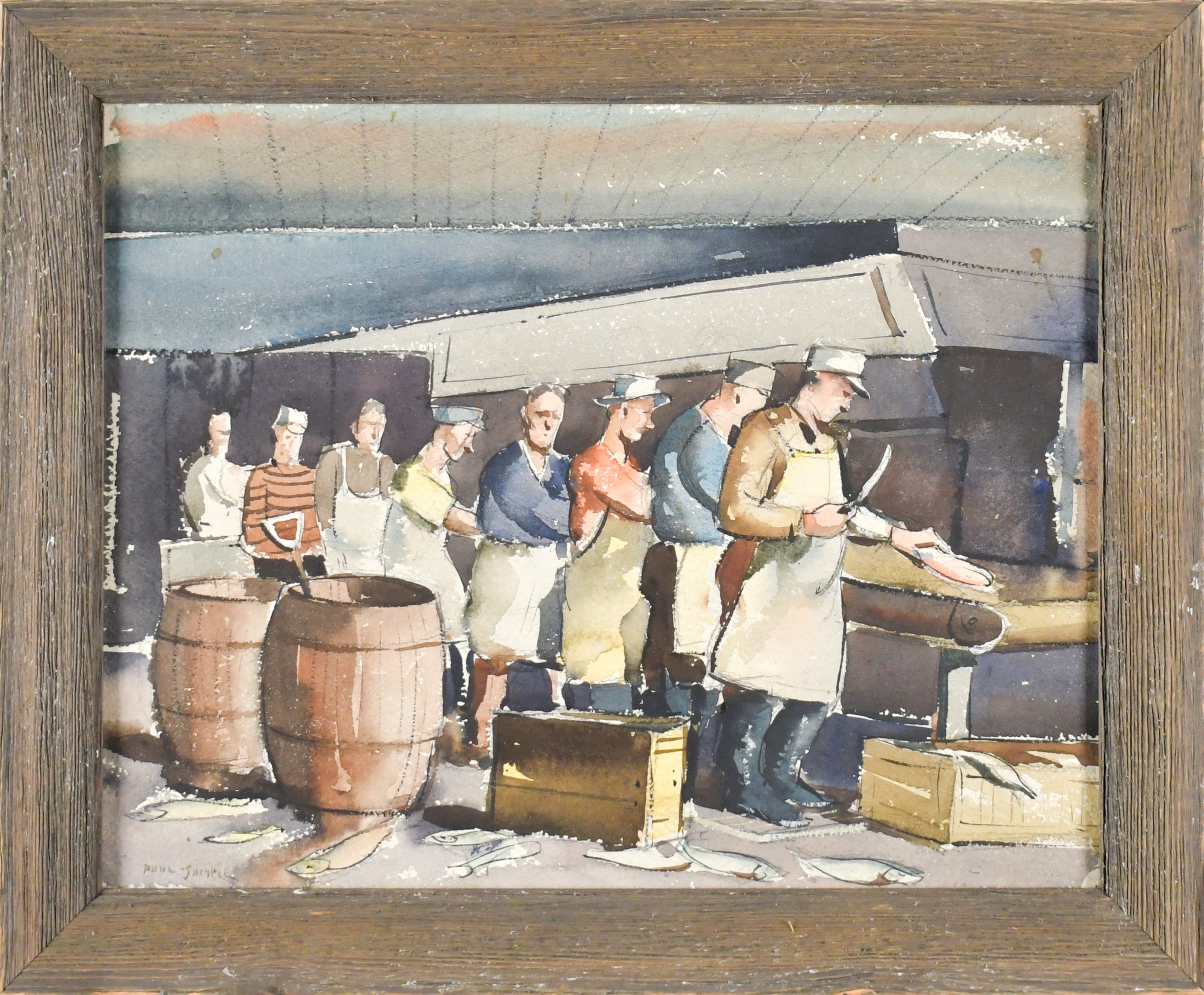 Paul Sample | The Fish Sorters | MutualArt