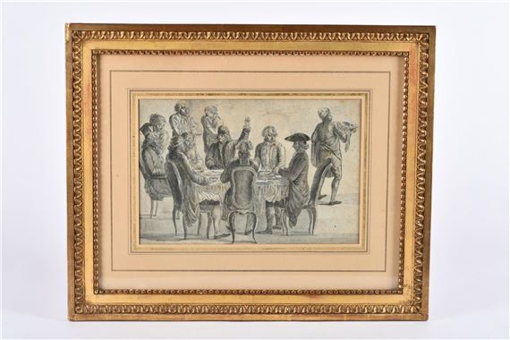 Jean Huber | Le déjeuner de Voltaire à Ferney ou le Souper des ...