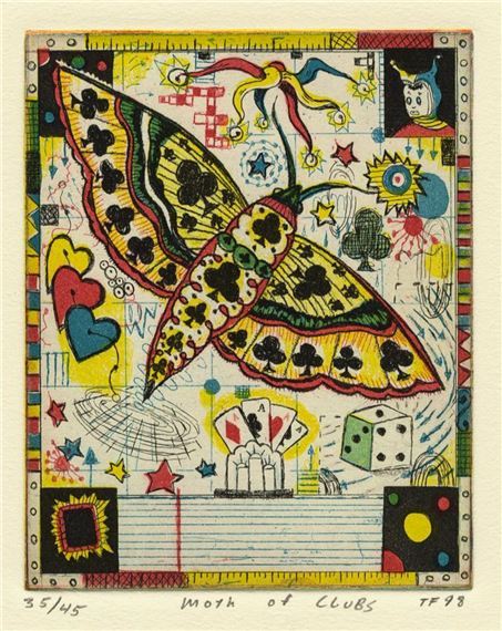 Tony Fitzpatrick | Moth of Clubs (1998) | MutualArt
