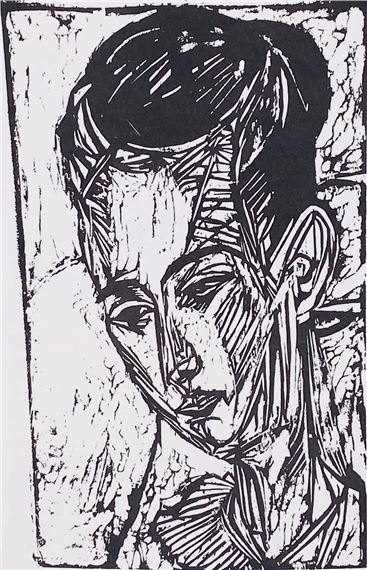 Ernst Ludwig Kirchner | Kopf Fräulein Hardt (1915) | Artwork ...