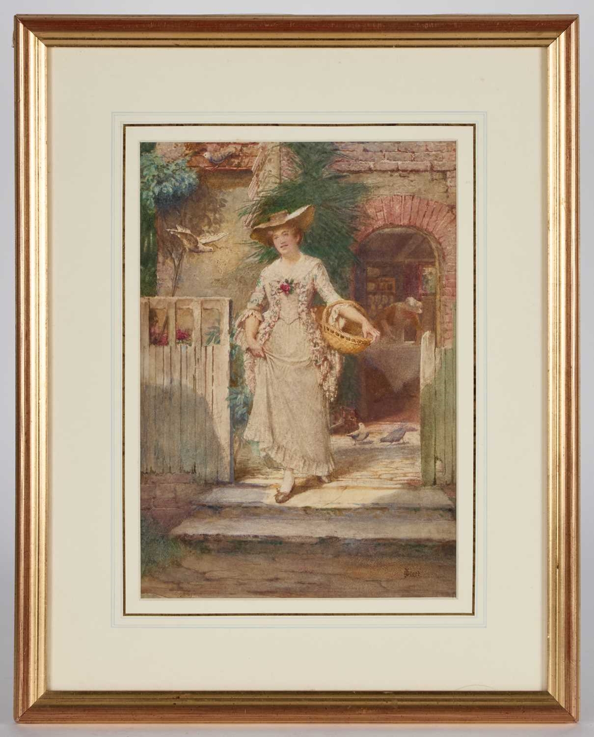 John Scott | LADY WITH DOVES | MutualArt