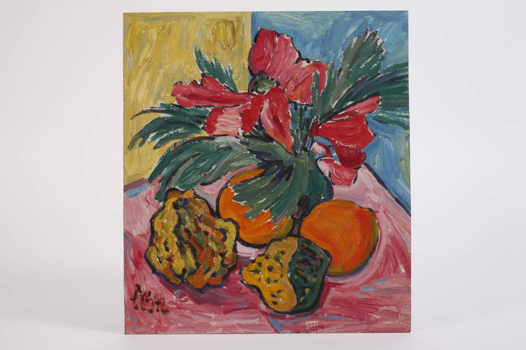 Fredo Bley | Stillleben mit Blumen und Früchten (1972) | MutualArt